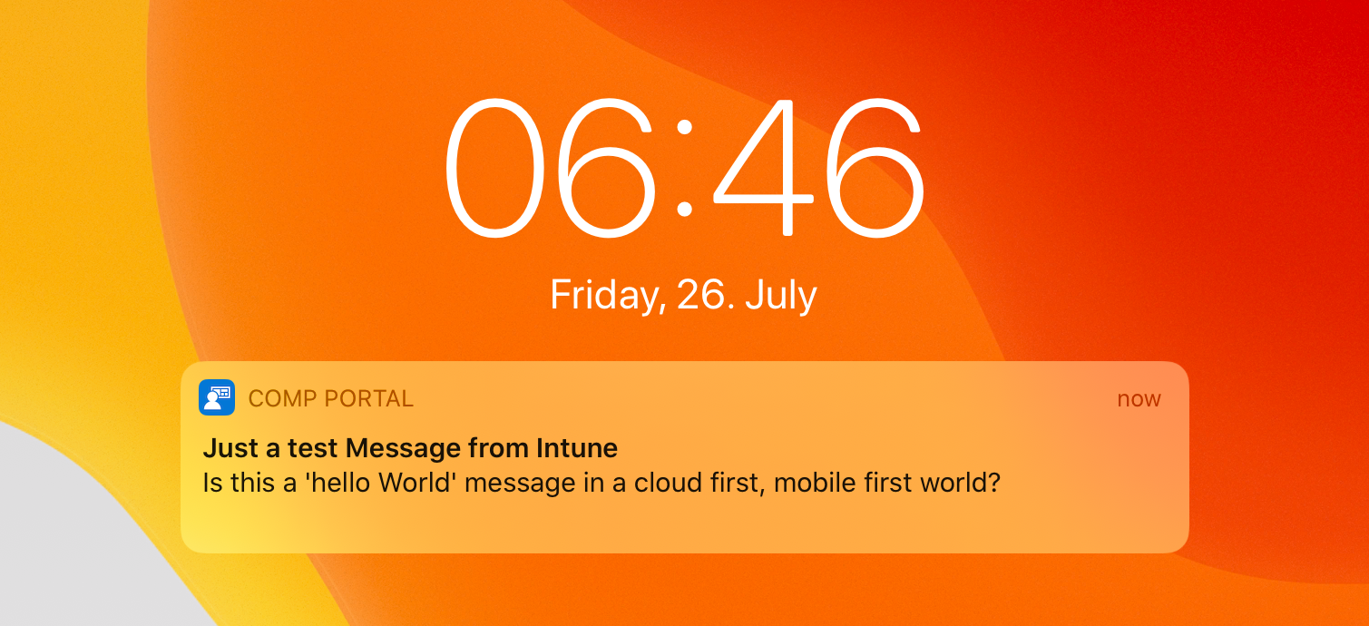 Send notifications to mobile devices with Intune - Simon Scharschinger